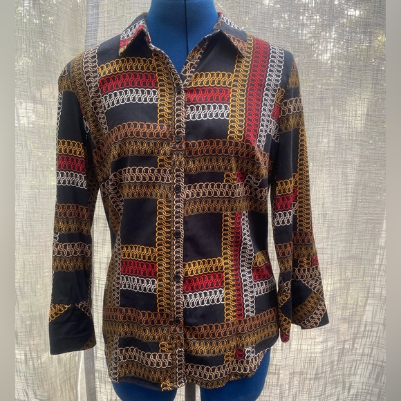 New York & Company | Tops | 7th Ave Design New York Co Chain Pattern 7s ...